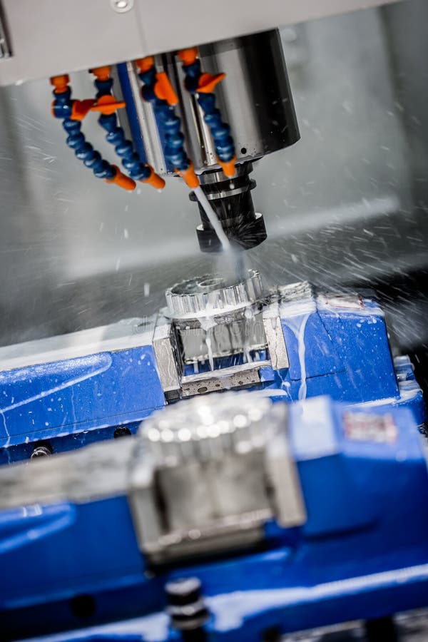 Metalworking CNC Milling Machine. Stock Image - Image of business ...