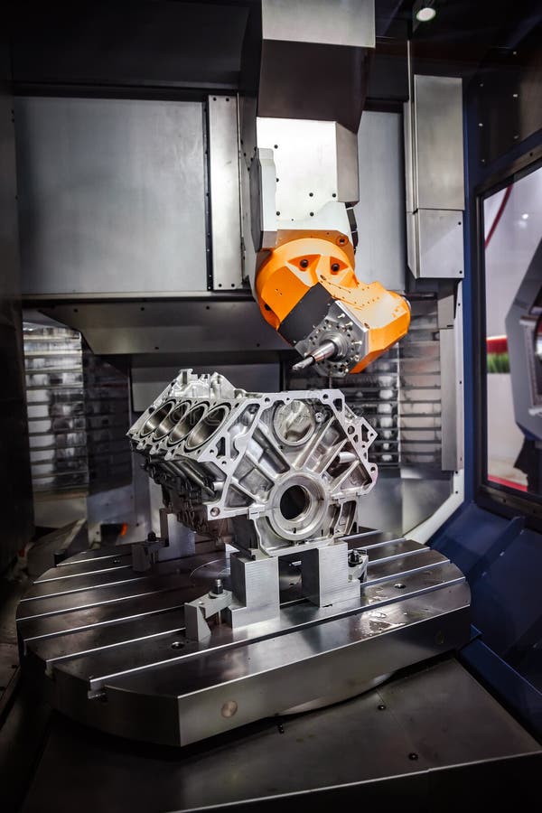 Metalworking CNC Milling Machine. Stock Image - Image of engineering ...