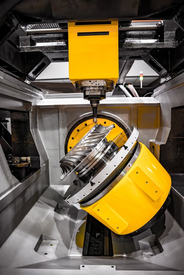 Metalworking CNC Milling Machine. Stock Photo - Image of automated ...