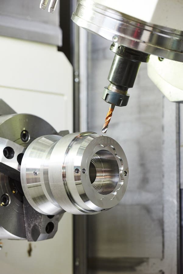 Metalworking Drilling Process Stock Photo - Image of technology ...