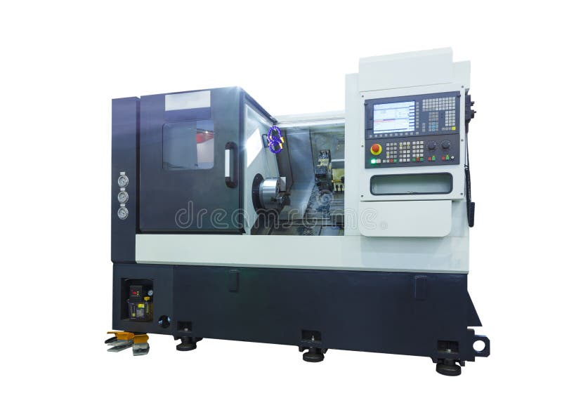 Manufacturing Professional Lathe Machine. Industrial Concept Stock ...