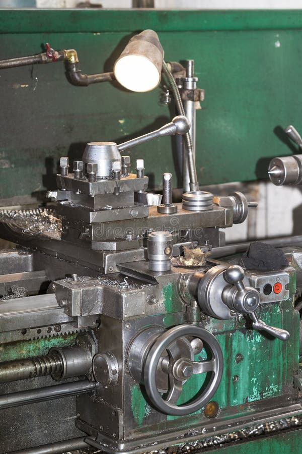 Metalworking Machines Working Mechanisms Stock Photo - Image of dirty ...