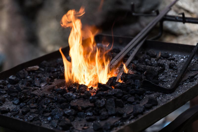 Metalworking in an Old Forge Stock Image - Image of smith, trade: 233648051