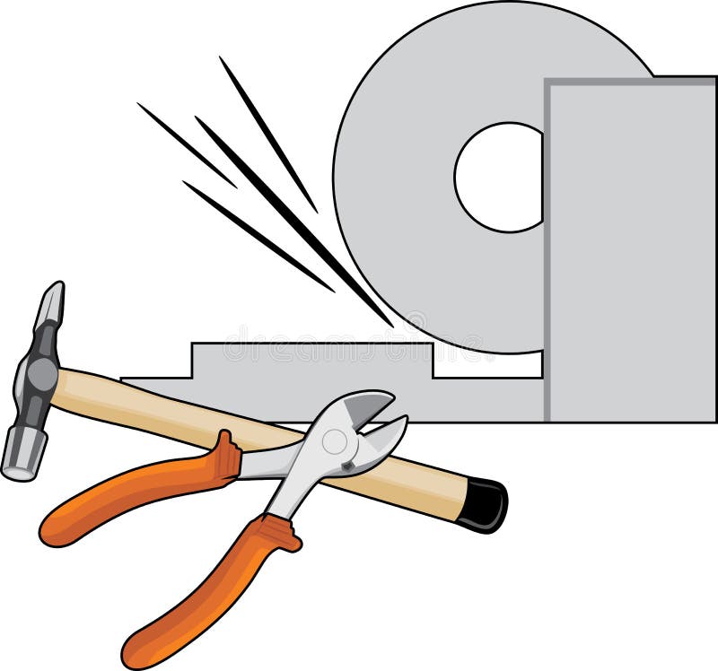 Metalworking stock vector. Illustration of housework - 74648559