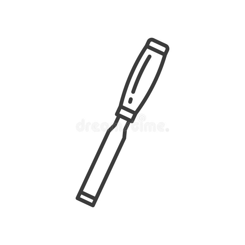 Metalworking and Woodworking Tool Isolated Chisel Stock Vector ...