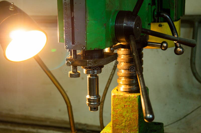 Metalworking Workshop, Metal Processing Machines. Levers of Control of ...