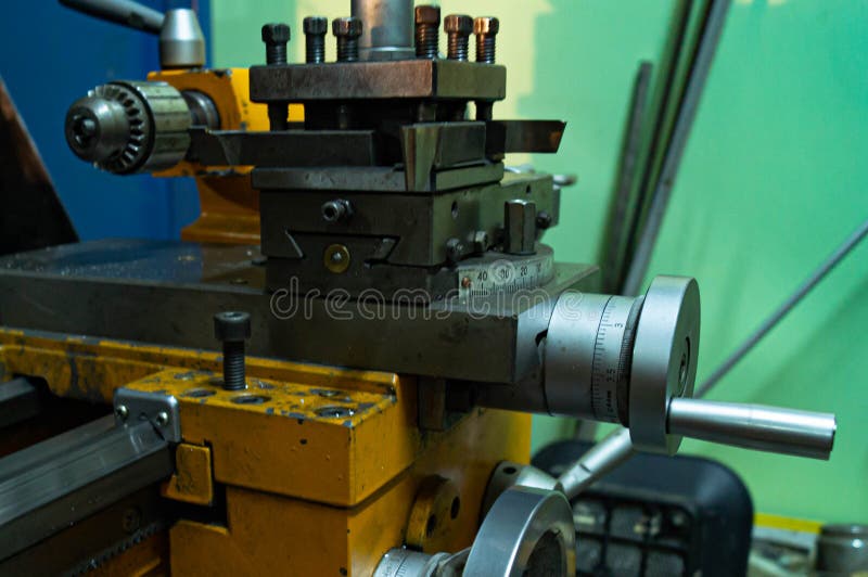 Metalworking Workshop, Metal Processing Machines. Levers of Control of ...