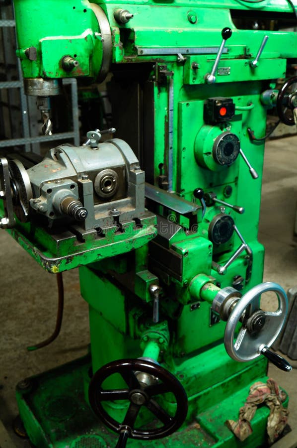 Metalworking Workshop, Metal Processing Machines. Levers of Control of ...