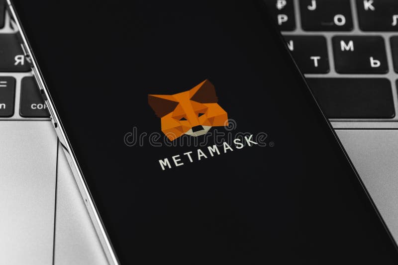 MetaMask Logo App on the Screen Smartphone IPhone Editorial Photography ...
