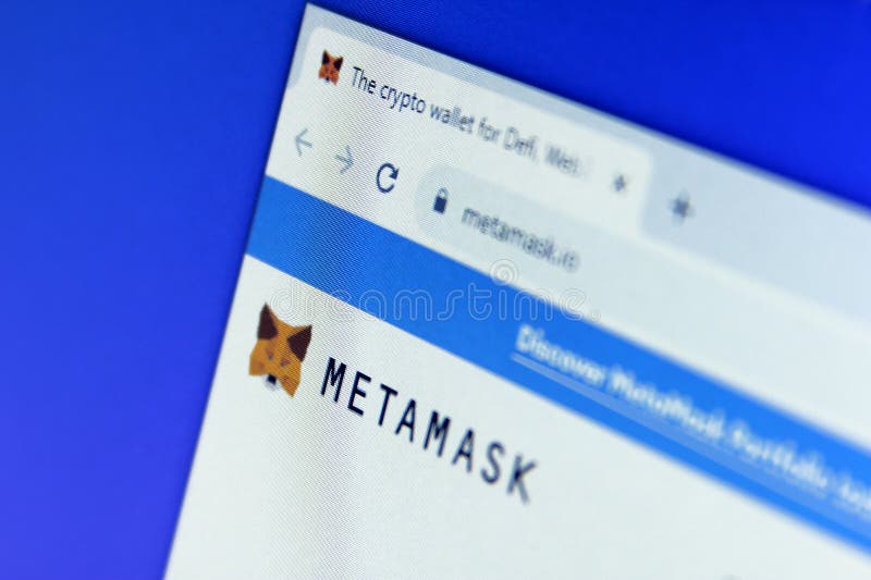 Metamask wallet editorial stock image. Image of logos - 296865599