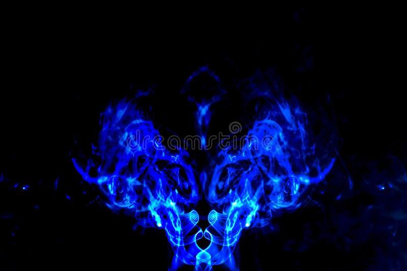 Metamorphic Forms from Smoke, Abstract Forms from Gas As a Background ...