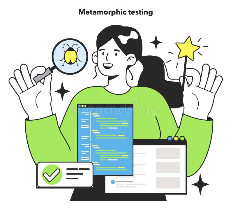 Metamorphic Testing Technique. Software Testing Methodology Stock ... Metamorphic Testing Technique. Software Testing Methodology Stock ...
