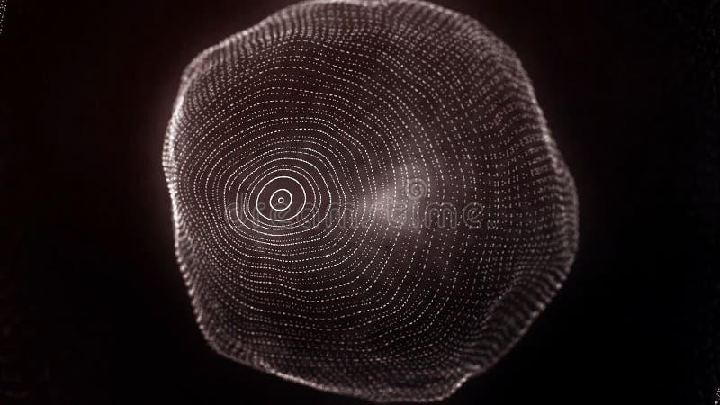 Metamorphose of Amorphous Shape from Dots and Lines, Abstract Animation ...