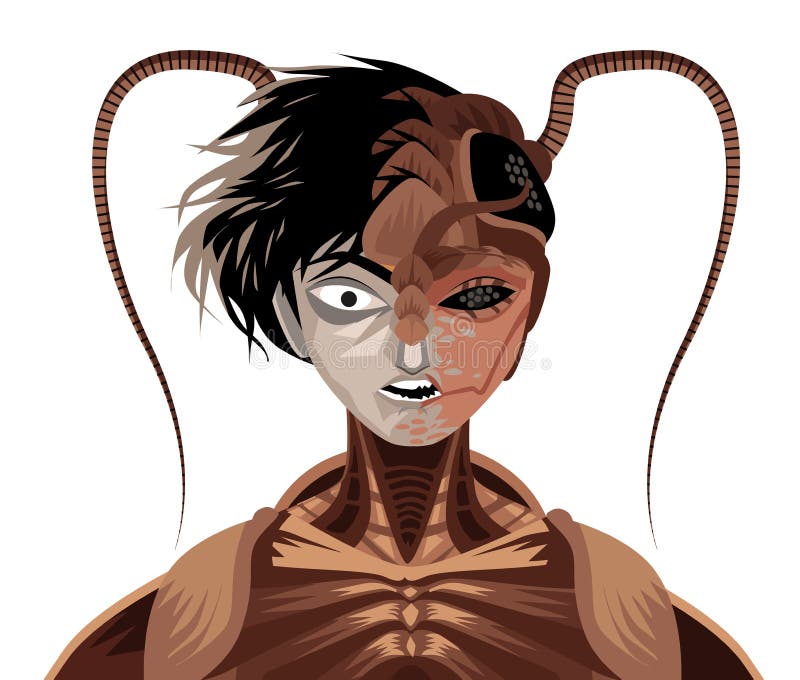 Metamorphosis Cockroach Insect Monster Man Stock Vector - Illustration ...