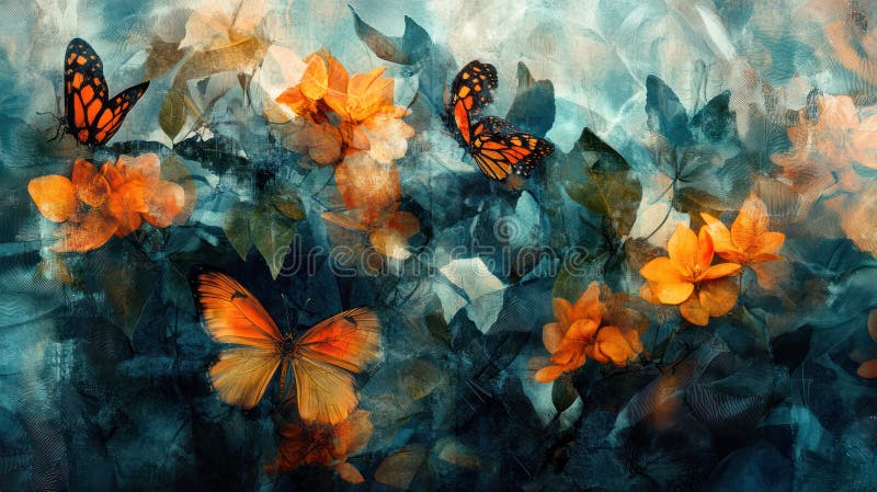 Metamorphosis: Vibrant Abstract of Translucent Layers and ...