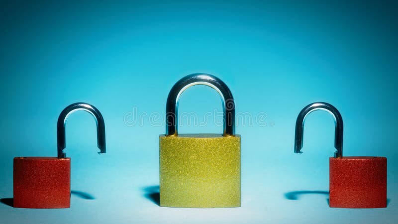 Metaphor of Data Protect and Network Security. Stock Image - Image of ...