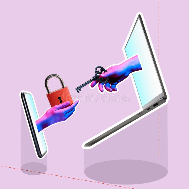 Hacking Secret Data, Theft of Information. Concept. Stock Photo - Image ...