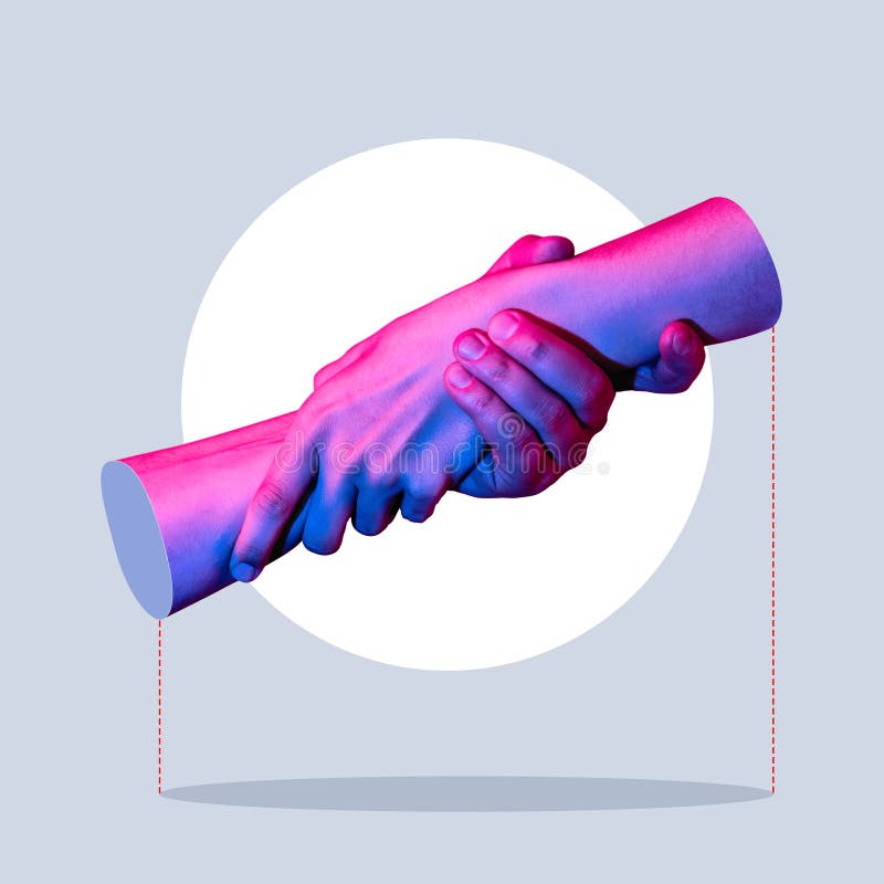 Metaphor of Love and Support. Stock Image - Image of handshake ...