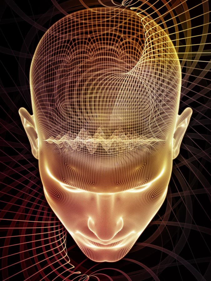 Virtual Insight stock illustration. Illustration of consciousness ...