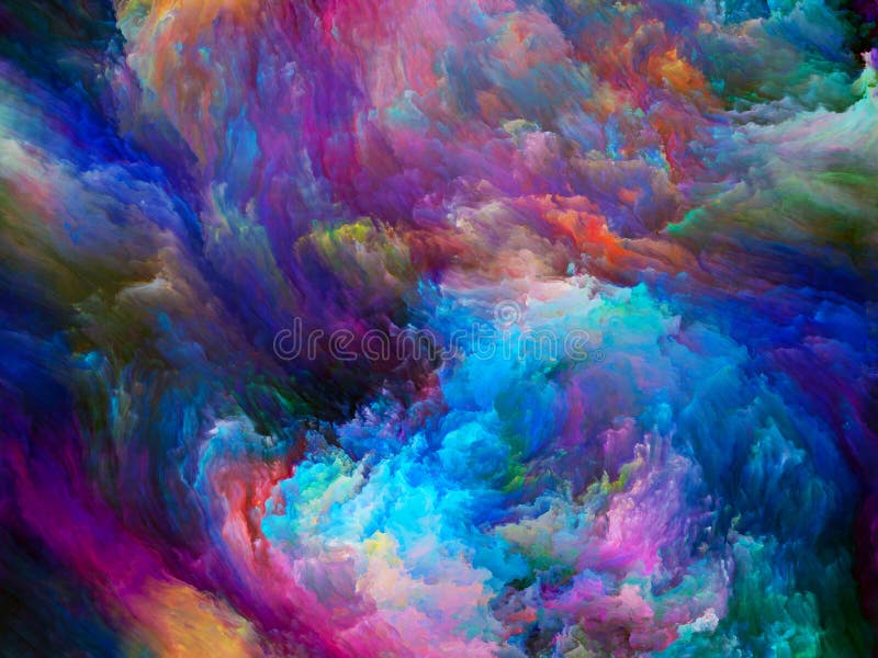 Metaphorical Paint stock illustration. Illustration of fractal - 192306885