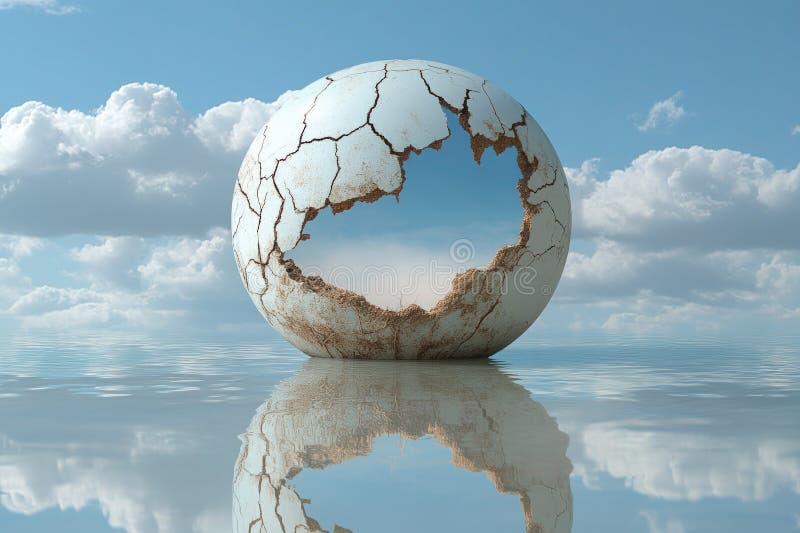 A Metaphorical Representation of Hitting Rock Bottom, Illustrating ...