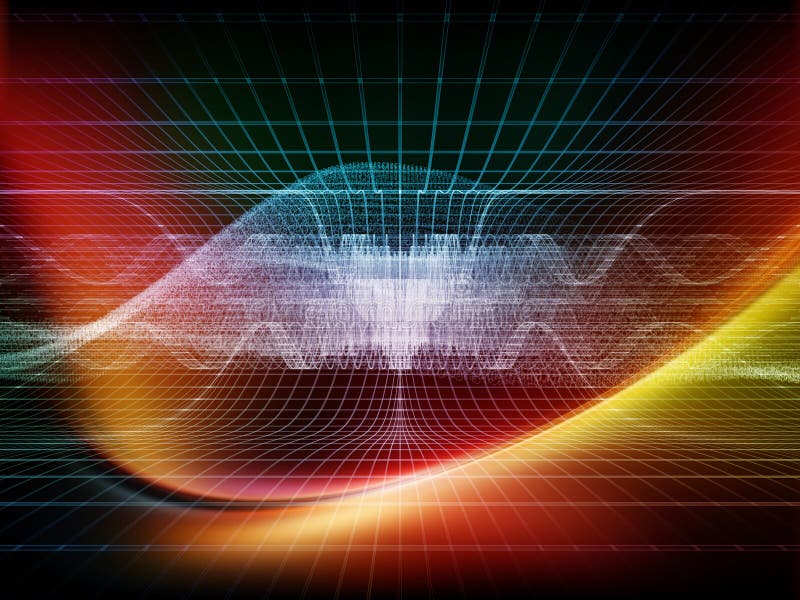 Metaphorical Virtual World stock illustration. Illustration of motion ...