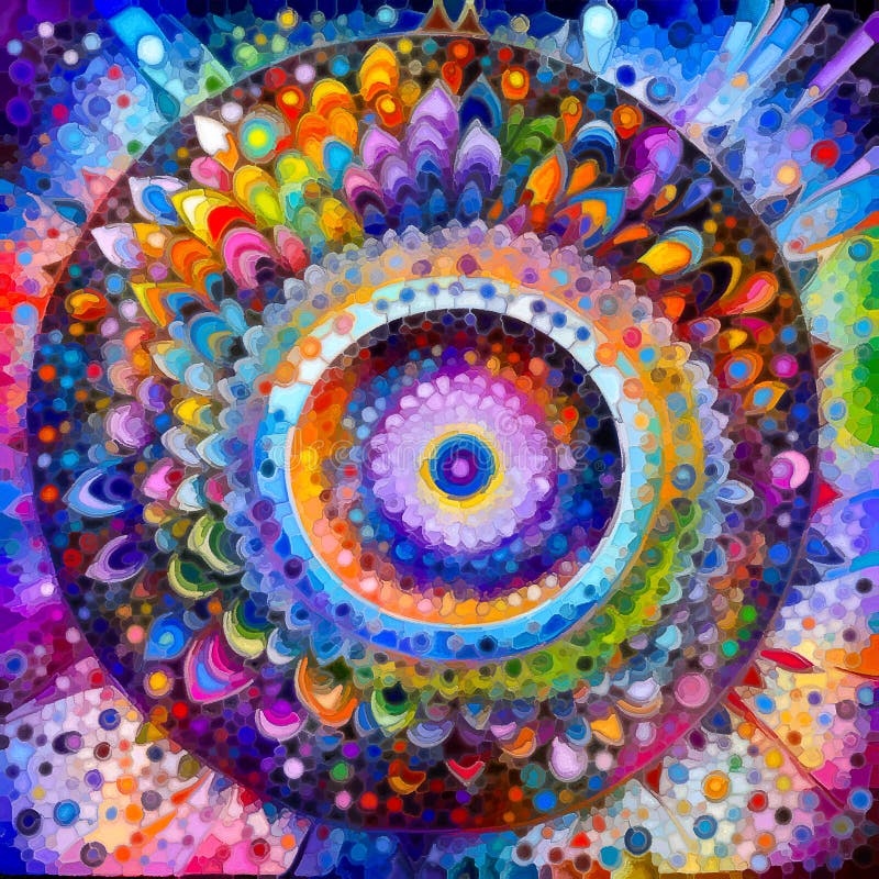 Metaphysical Spectrum Echoes Stock Photo - Image of decoration, artwork ...