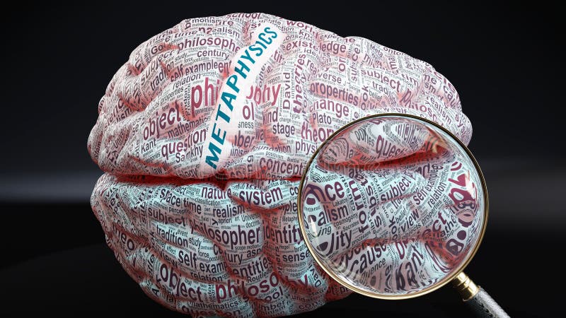 Metaphysics Inside a Human Mind Stock Illustration - Illustration of ...