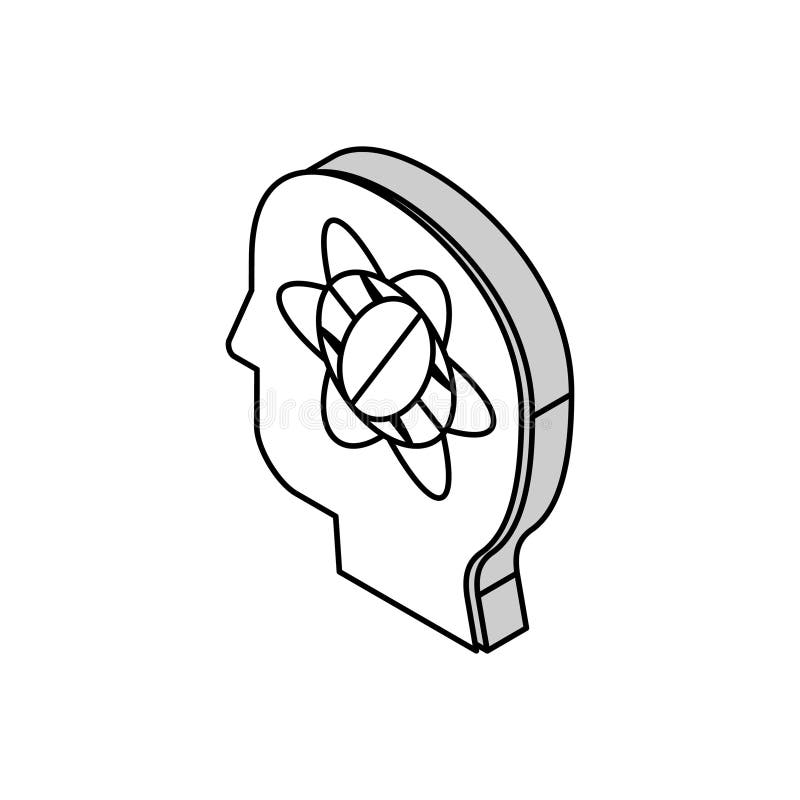 Metaphysics Philosophy Isometric Icon Vector Illustration Stock Vector ...