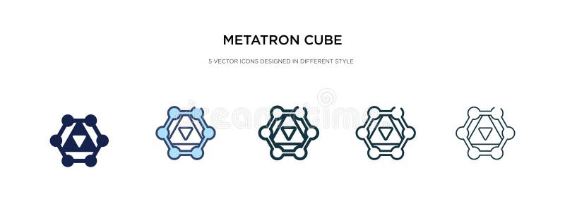 Metatron Cube Gold stock vector. Illustration of aesthetics - 43114128