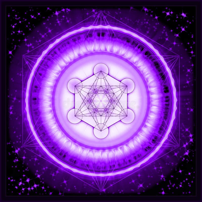 Sacred Geometry Metatron Cube Stock Illustrations – 421 Sacred Geometry ...