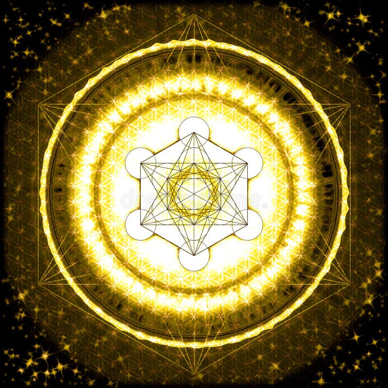 Metatron`s Cube stock illustration. Illustration of spiritual - 47605982