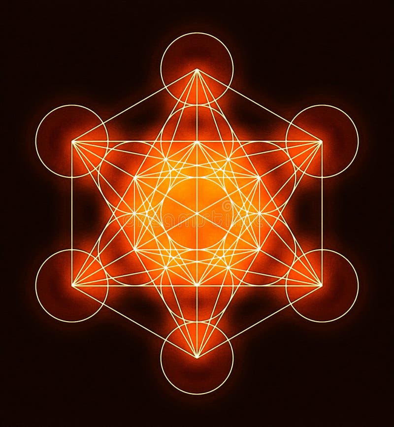 Metatron& X27; Simbolo Del Cubo Di S Illustrazione di Stock ...
