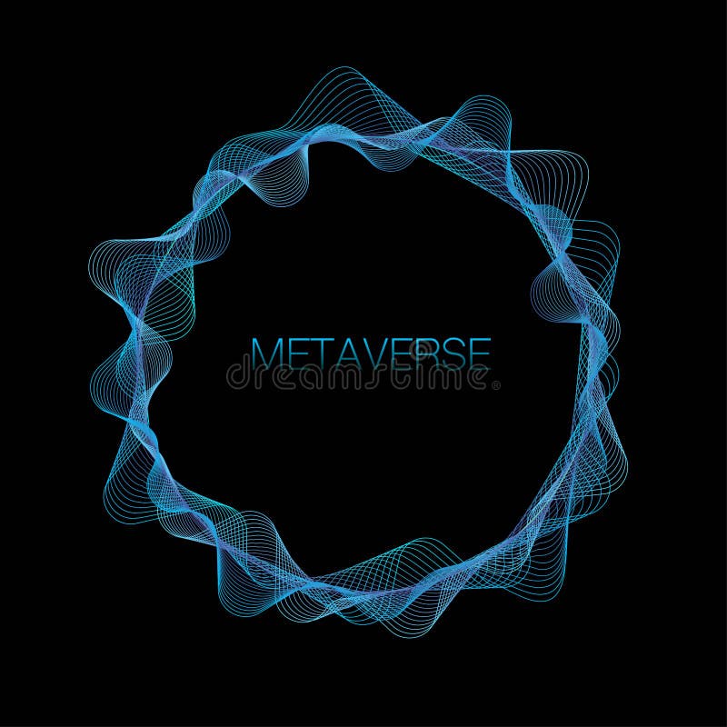 Metaverse Abstract Lines Background Stock Vector - Illustration of ...