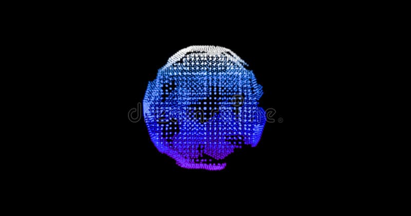 Metaverse Abstract Technology Blue Sphere Background Made of Lines and ...