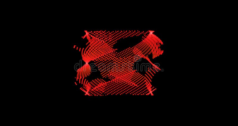 Metaverse Abstract Technology Red Square Rectangle Background Made of ...