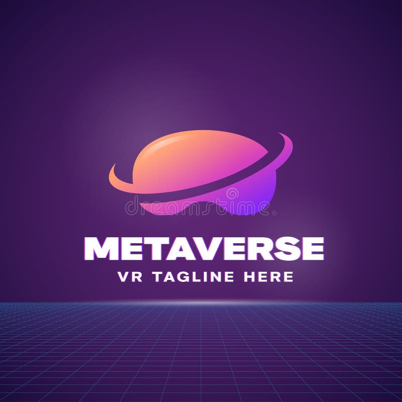 Metaverse Abstract Vector Sign, Symbol, Logo Template. Virtual Reality ...