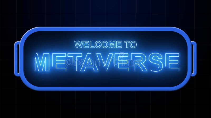 Metaverse Animation text stock footage. Video of marketing - 242742288