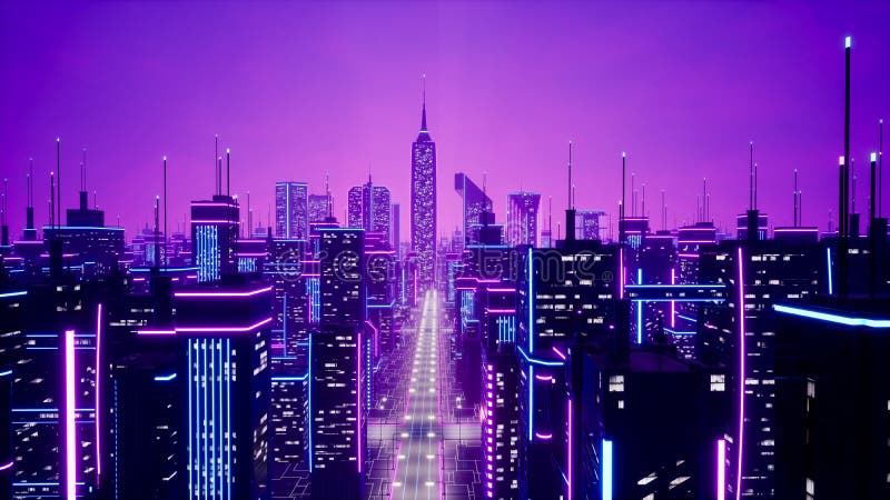 Metaverse Bg - City Integrated in Digital World - Abstract 3D ...