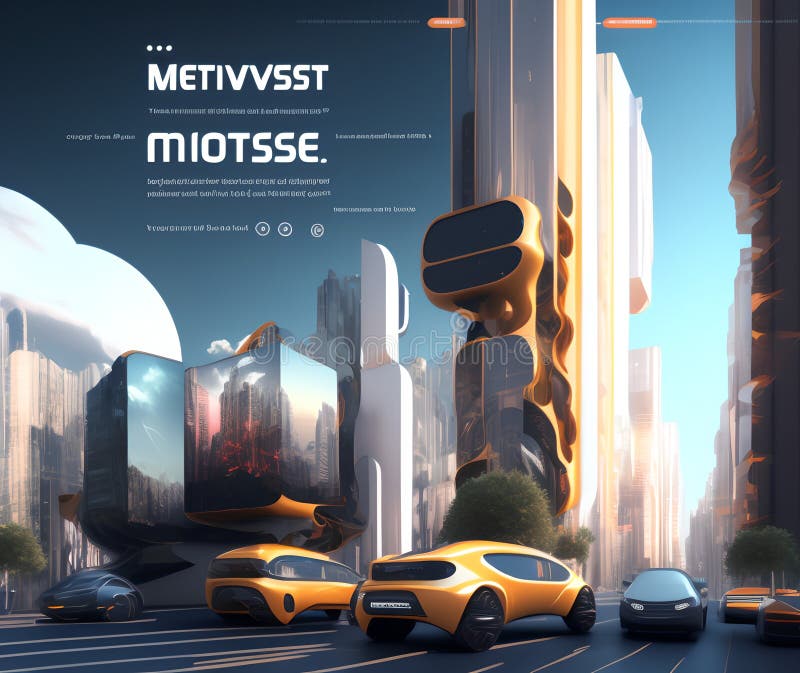 Metaverse Concept, Generative AI Illustration Stock Illustration ...
