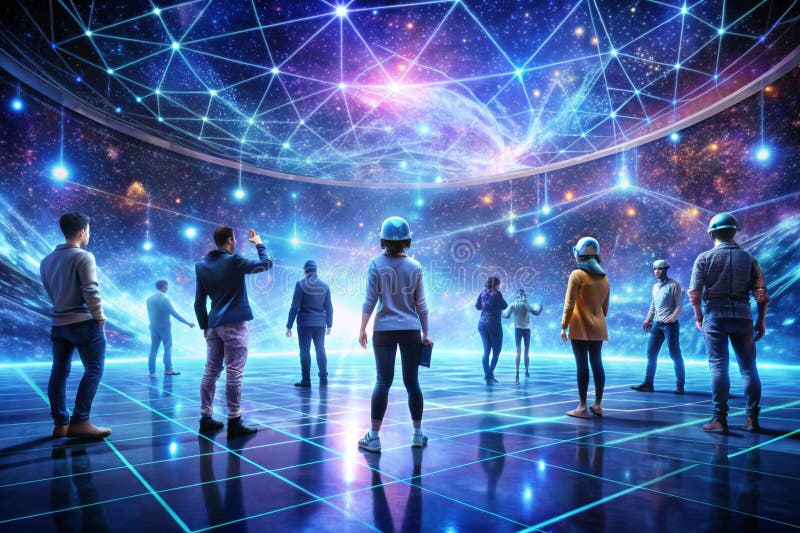 Metaverse Concept Image: Blending Virtual Worlds and Reality in a ...