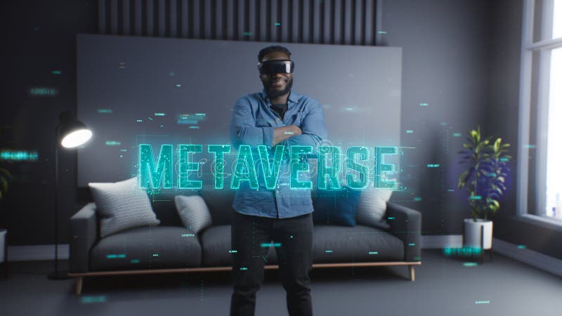 Metaverse 3D text stock image. Image of infographic - 258426829