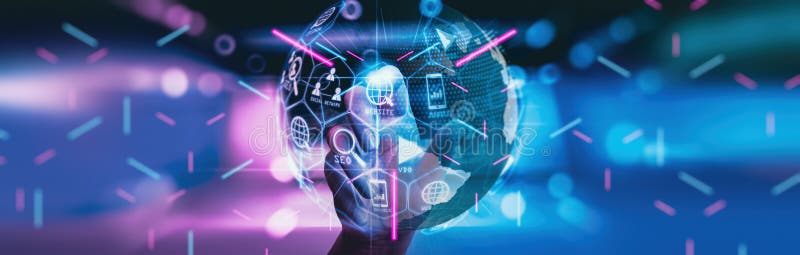 Metaverse Digital Cyber World Technology Concept Businessman Success ...