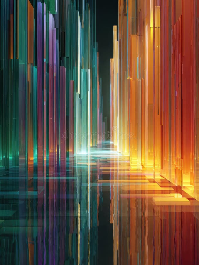 Luminous Entry Gate Metaverse Illuminated Vibrant Colors Stock Photos ...