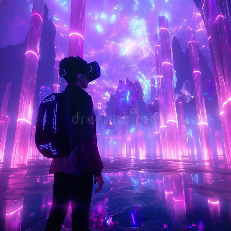 Metaverse of the Future, Concept Stock Illustration - Illustration of ...