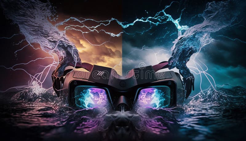 Metaverse, Future Game and Entertainment Digital Technology, VR Virtual ...