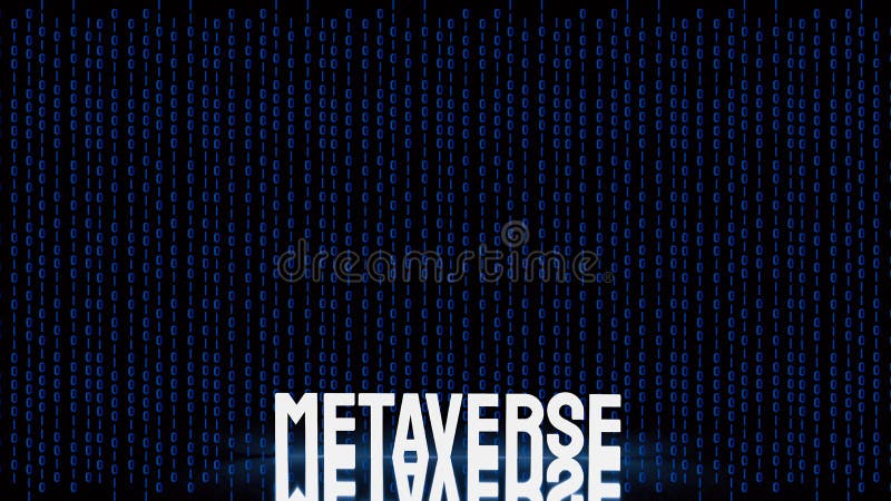 The Metaverse Glow in the Dark for Technology or Business Concept 3d ...