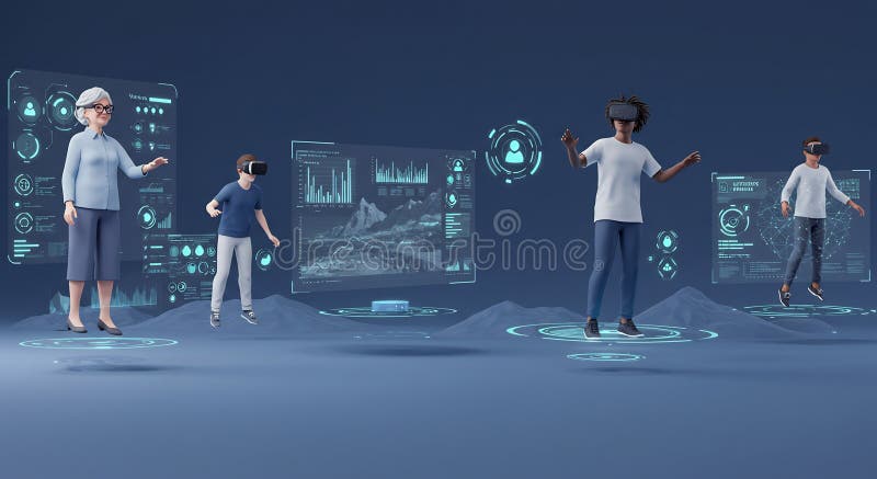 Metaverse Multigenerational Experience: Immersive VR, Data Visualization, and Futuristic ...