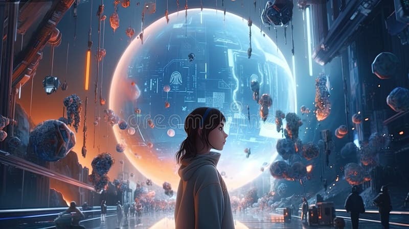 Metaverse New Digital World, Digital Art Illustration, Generative AI ...