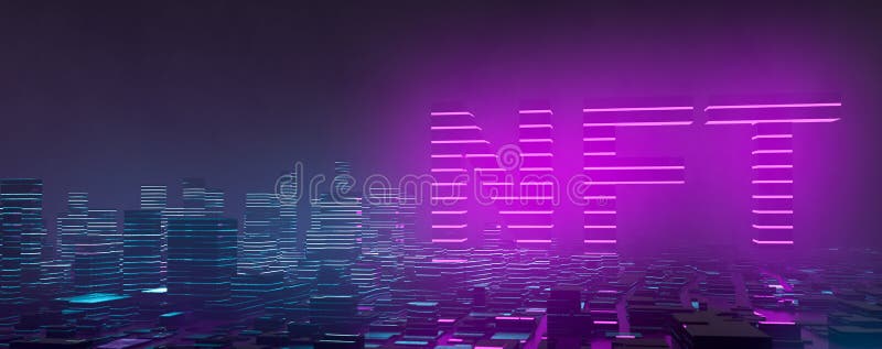 Metaverse and NFT - 3d Illustration Stock Illustration - Illustration ...